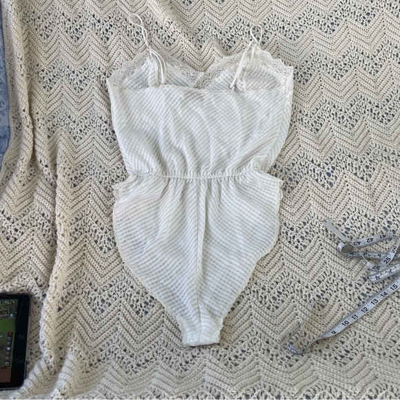 Vintage | Intimates & Sleepwear | Vintage Teddy Romper High Cut Thigh ...
